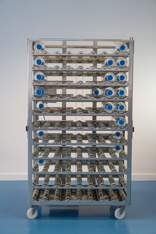 Modular Roller Culture Apparatus - Stainless Steel Cart